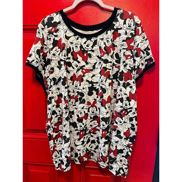 torrid | Tops | Torrid Disney Mickey Minnie Mouse All Over Print ...
